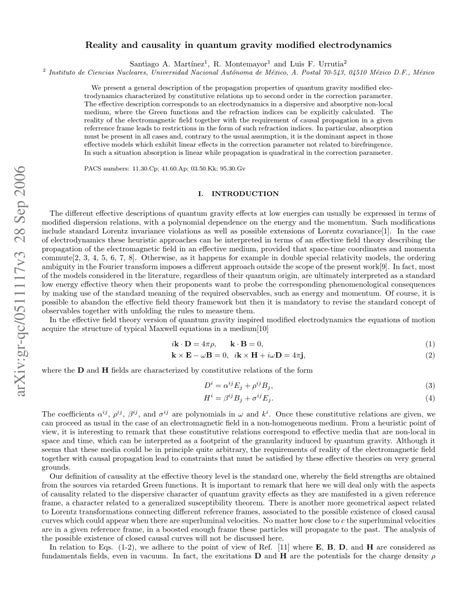 pdf reality and causality in quantum gravity modified electrodynamics