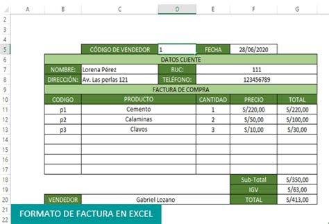 Cómo hacer una factura en Excel paso a paso Tecpro Digital