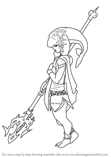 Legend Of Zelda Breath Of The Wild Link Coloring Pages Coloringpages2019