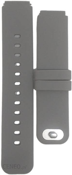 Pasek Do Zegarka Silikonowy Dt93 22Mm Szary Opinie I Ceny Na Ceneo Pl