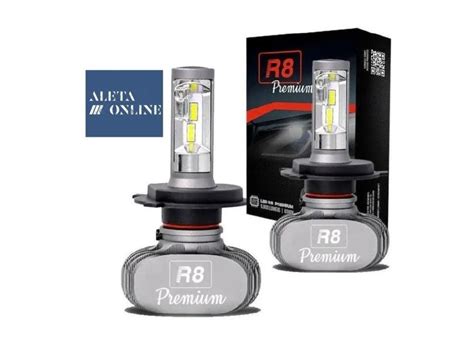 Kit Lampada Led Ultra Led R8 Premium H4 6000k 4000 Lumens em Promoção é