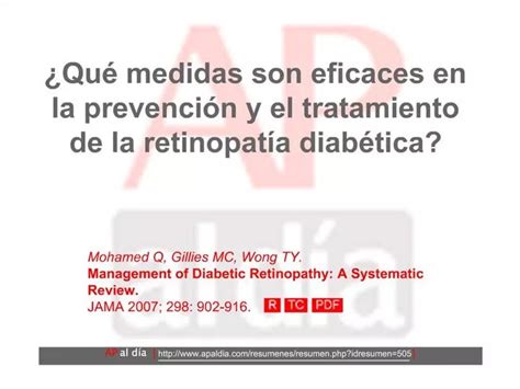 PPT Qu Medidas Son Eficaces En La Prevenci N Y El Tratamiento De La