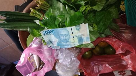 Bongkar Belanjaan Ku Dari Pasar Dapat Apa Saja Dengan Uang Seratus
