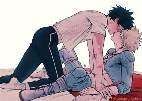 Midoriya Izuku And Bakugou Katsuki Boku No Hero Academia Drawn By