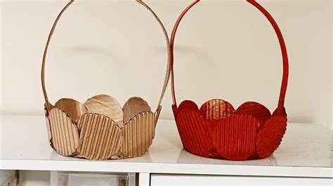 cesta de papelão redonda de bolinha muito fácil de fazer YouTube