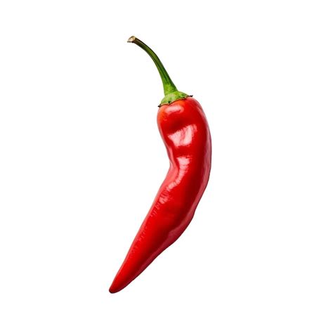 Premium Ai Image Red Chili Pepper Realistic Single Object On White