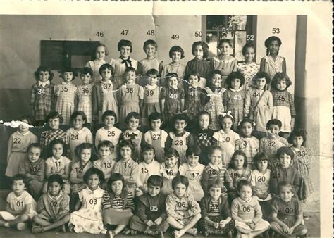 ORAN DES ANNEES 50 ECOLE DELMONTE ECOLE DELMONTE FILLES 1955 CP