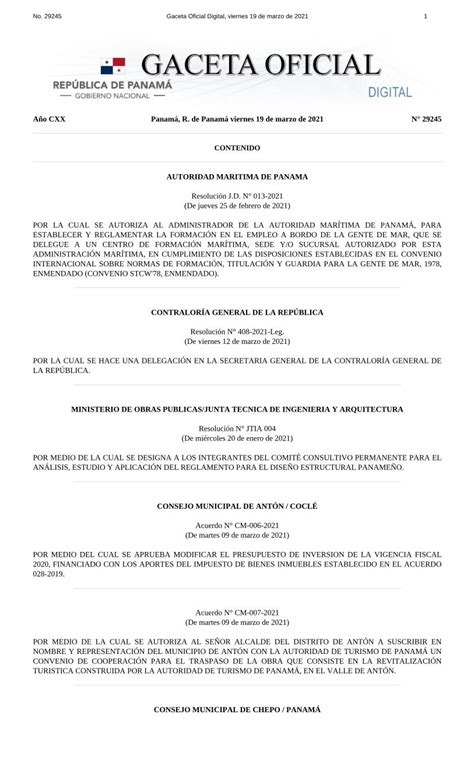PDF CONTENIDO AUTORIDAD MARITIMA DE PANAMA DOKUMEN TIPS