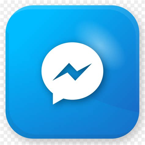 Logo Messenger Realistic Icon On Transparent Png Similar Png The Best
