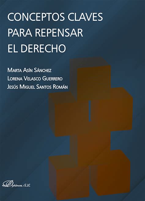 Librería Dykinson Conceptos claves para repensar el derecho Asín