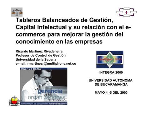 Tableros Balanceados De Gesti N Capital Intelectual Y Su Relaci N Con