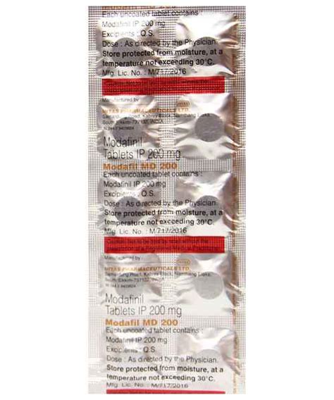 Provigil Modafil MD 200 Tablets At Rs 230 Pack In Mumbai ID 5930702