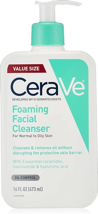 Cerave Foaming Cleanser 16 Oz For Daily Face Washing Normal To Oily Skin Uk Beauty