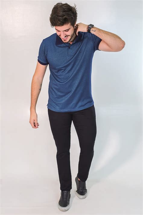 Calça Skinny Sarja Preta Masculina Stretch Anticorpus Classic