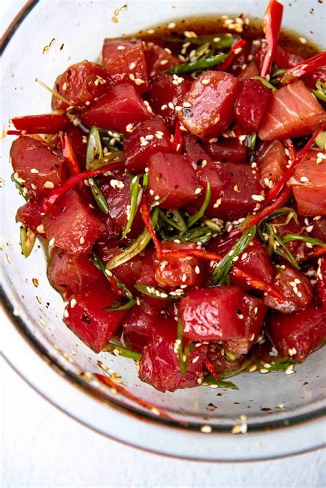 Ahi Tuna Poke Bowl Recipe The Flavor Bender