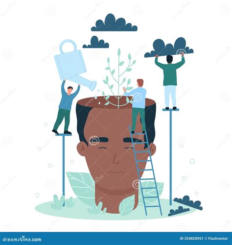 Mentalidad Optimista Positiva Diminutas Personas Protegen El Medio