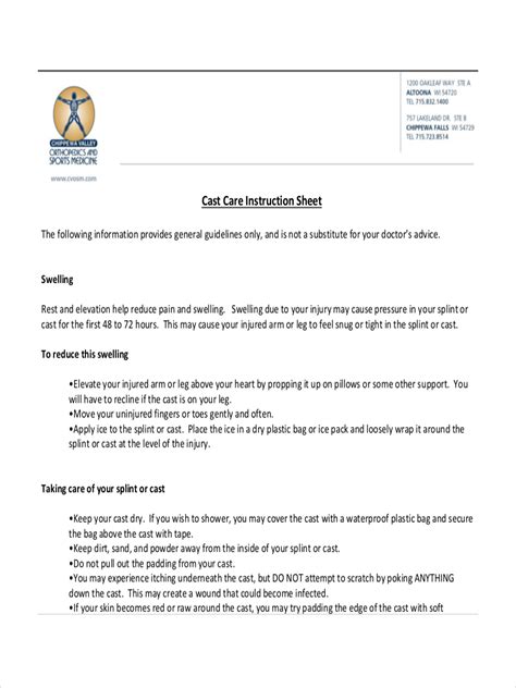 Instruction Sheet Template Word Toptemplate My Id