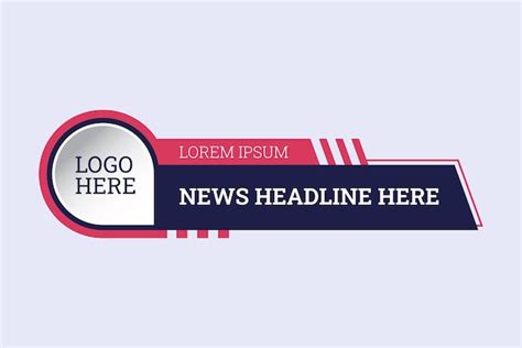Premium Vector Lower Third Or News Bar Design Template 1