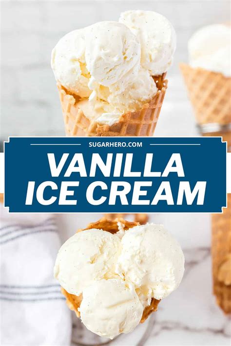 Easy Vanilla Ice Cream No Churn Recipe Sugarhero
