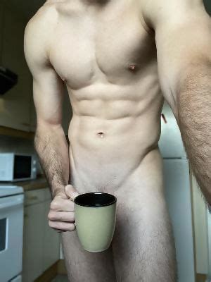 Pornpic Xxx First Time Poster Long Time Nude Morning Coffee Drinker