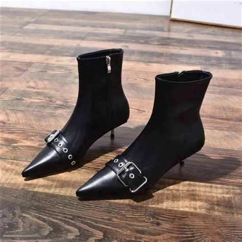 Stylowe Modne Czarne Przypadkowy Niski Obcas Buty Damskie
