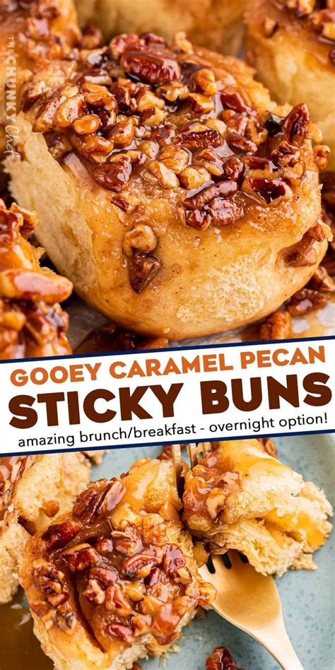 Caramel Pecan Sticky Buns Overnight Option The Chunky Chef Caramel Pecan Sticky Buns