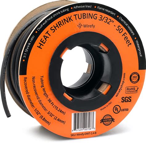 Wirefy 3 32 Heat Shrink Tubing 3 1 Ratio Adhesive Lined Marine