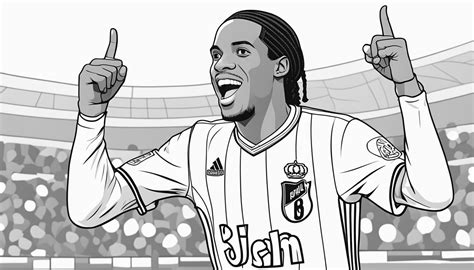 Ronaldinho Coloring Pages 9 Free Printable Sheets