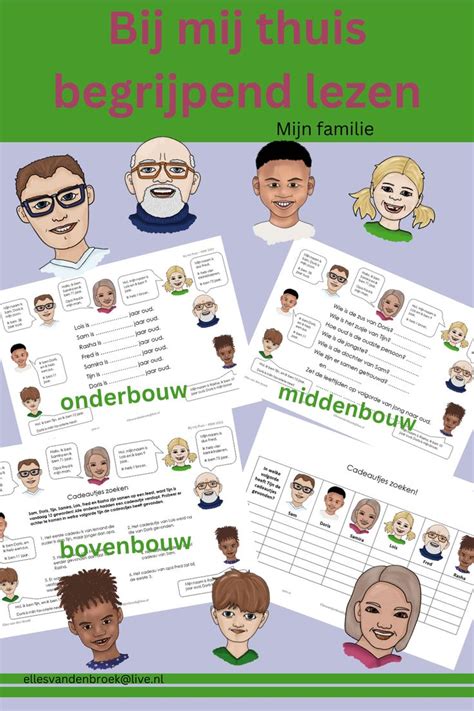 Werkbladen Begrijpend Lezen Bij Mij Thuis Mijn Familie Onderbouw