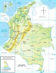 El Mapa De Colombia Con Las Tres Cordilleras Los Nevados Los Volcanes