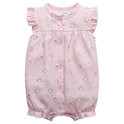 Macacão de algodão Ruffle sem mangas para bebês macacões infantis