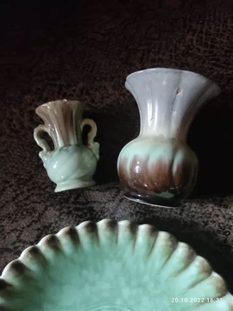 ORIG 50ER 60ER JAHRE MID CENTURY Keramikset Vase Krug U Schale