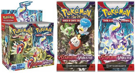 ItabWeb CARTE DA GIOCO POKEMON BUSTINA 1x10pz SCARLATTO E VIOLETTO V