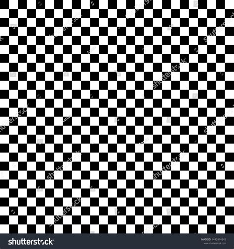 Checkered Chequered Seamless Pattern Chess Squares Stock Vector