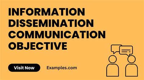 Information Dissemination Communication Objective Examples Types