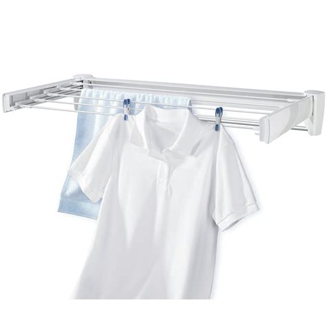 Rebrilliant Wall Mount Retractable Clothes Drying Rack Wayfair Canada