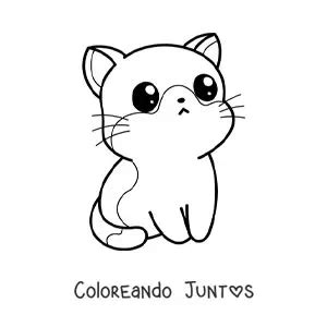 40 Dibujos Kawaii De Gatos Para Colorear Gratis Coloreando Juntos