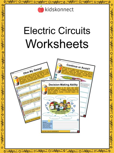 FREE Electric Circuits Worksheet Teacher Made Twinkl