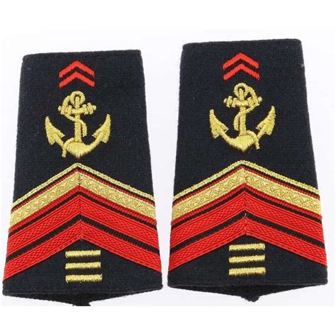 Fourreaux d Épaule Caporal Chef 15 Ans Troupes De Marine TDM