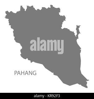Area Of Pahang State Of Malaysia Isolated On A Solid Background In A