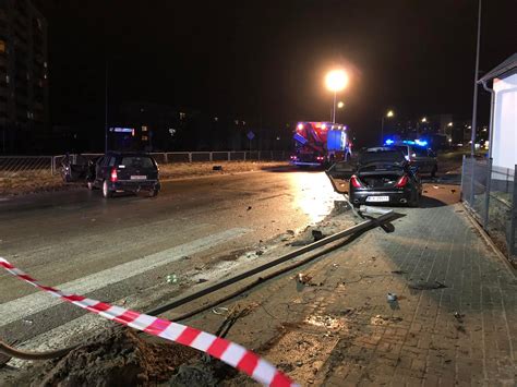Ranna kobieta i dziecko Wypadek na skrzyżowaniu ulicy Warszawskiej i