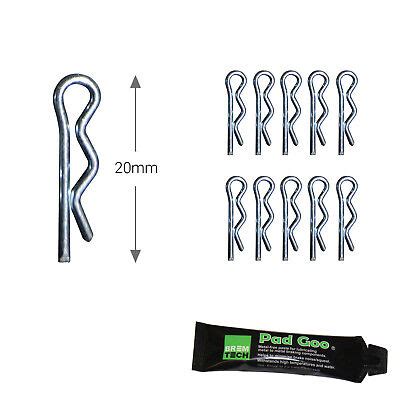 Brake Pad Retaining Pin Caliper Spring Steel R Clips Mm Bpf X