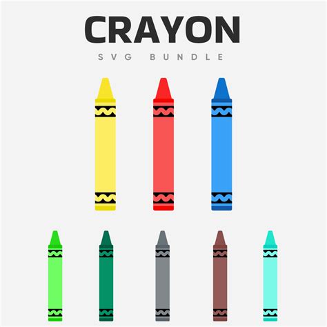 Crayon Svg Designs Master Bundles