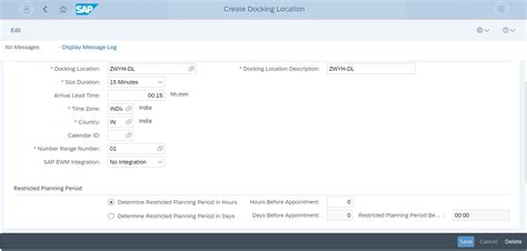 Dock Appointment Scheduling DAS In Standard SAP SAP Community