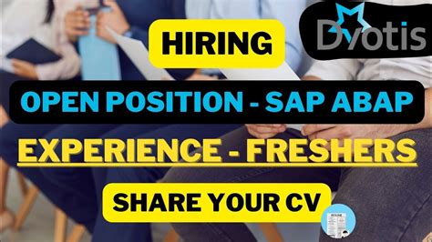 Dyotis Hiring Sap Abap Freshers Sap Abap Openings For Freshers