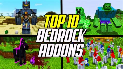 Top 10 Minecraft Bedrock Addons Best Addon Packs Windows 10 PE