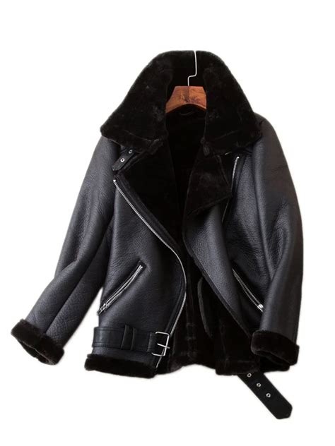Ailegogo Abrigos Gruesos De Piel Sint Tica Para Mujer Chaqueta De Piel