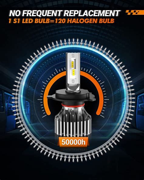 SEALIGHT H4 LED Headlight Bulbs Conversion Kit High Low Beam Ultra