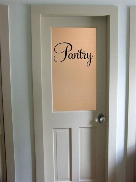Pin By Lindsay Wainwright On Pantry Makeover Frosted Glass Pantry