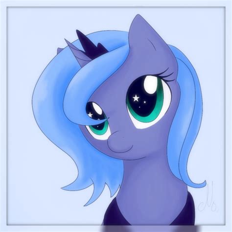 Safe Artist Maravor Derpibooru Import Princess Luna Filly